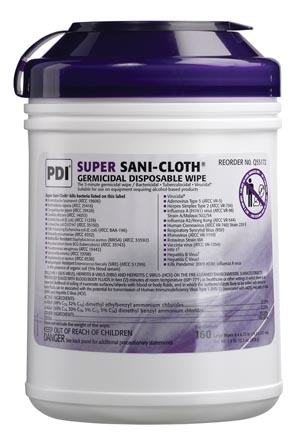 PDI - Super Sani-Cloth Germicidal Wipes PURPLE TOP 160 wipes #Q55172